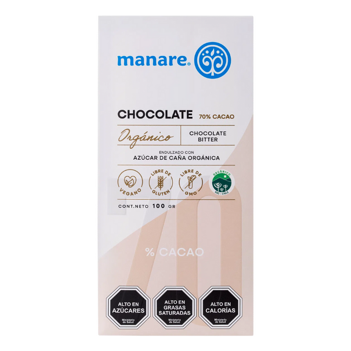 Chocolate Orgánico 70% cacao – Manada Alimentos Regenerativos